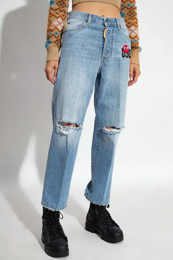 Dsquared2 Distressed Cropped Jeans