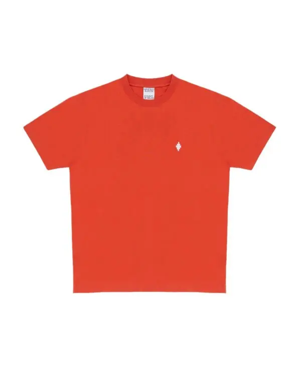 MARCELO BURLON COUNTY OF MILAN Cross Short-sleeve Cotton T-shirt - Red