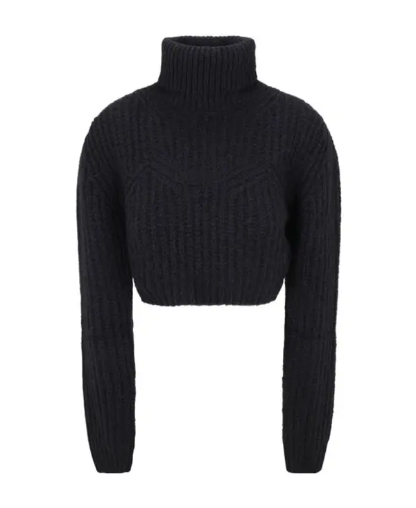 Dsquared2 Roll-neck Cropped Knitted Jumper