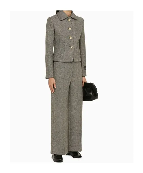 PATOU Herringbone Casual Pants