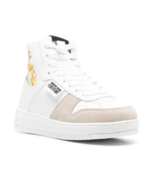 Versace Baroque-panel High-top Sneakers