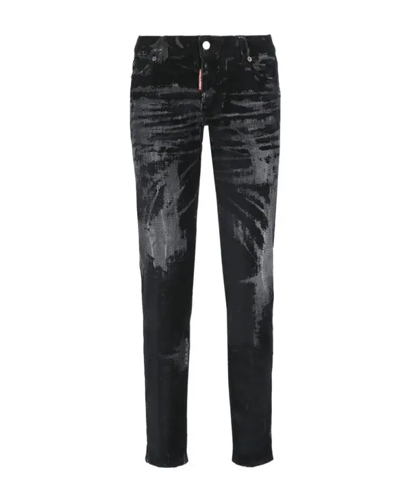 Dsquared2 Logo Patch Skinny Jeans