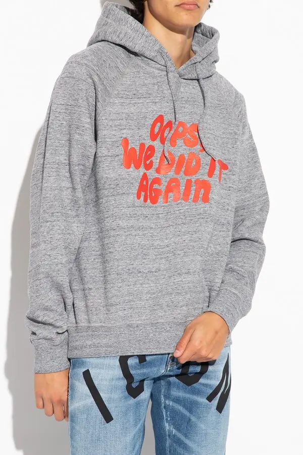 Dsquared2 Slogan-print Cotton Hoodie