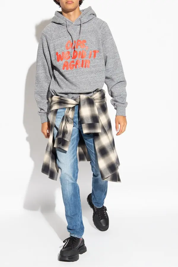 Dsquared2 Slogan-print Cotton Hoodie