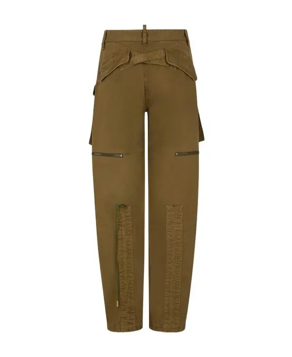 Dsquared2 Patch-detailed Tapered Drawstring Cargo Trousers