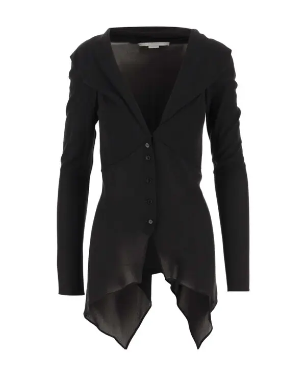 Stella McCartney Asymmetric Buttoned Shirt - Black