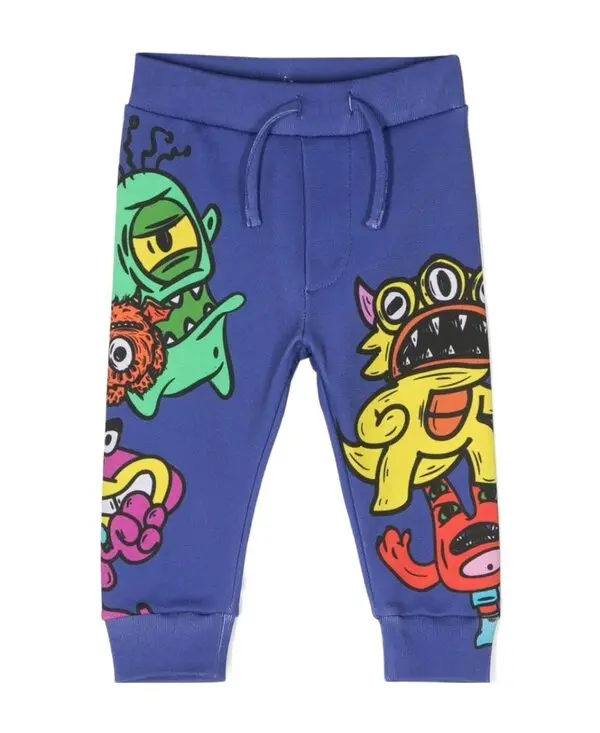 Dsquared2 Graphic-print Cotton Track Trousers