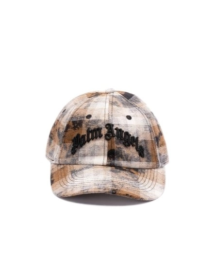 Palm Angels Logo Embroidered Baseball Cap