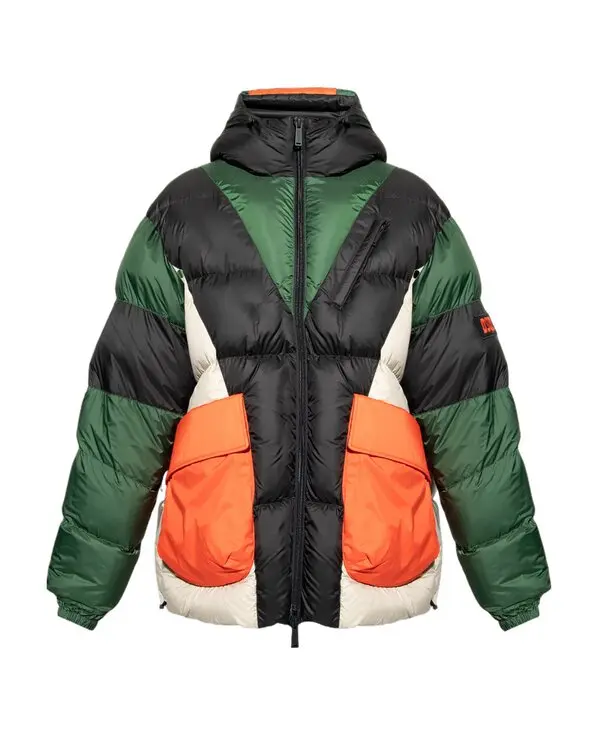 Dsquared2 Logo Patch Hooded Down Jacket
