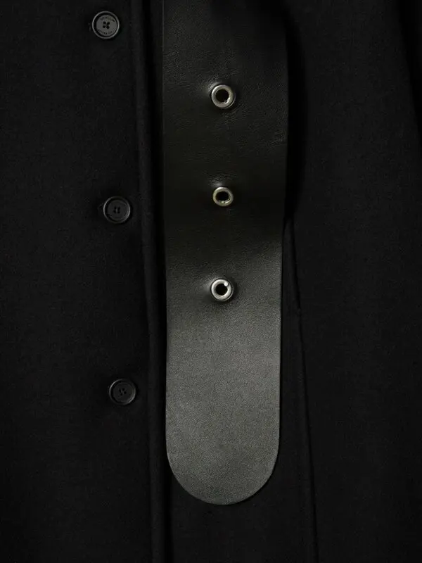 Off-White Belted Single-breasted Coat