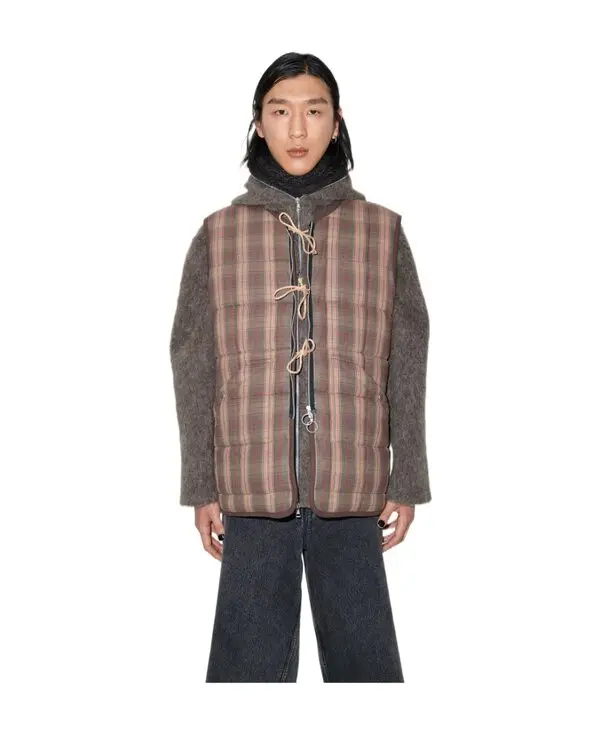 Our Legacy Tartan Padded Cotton Vest