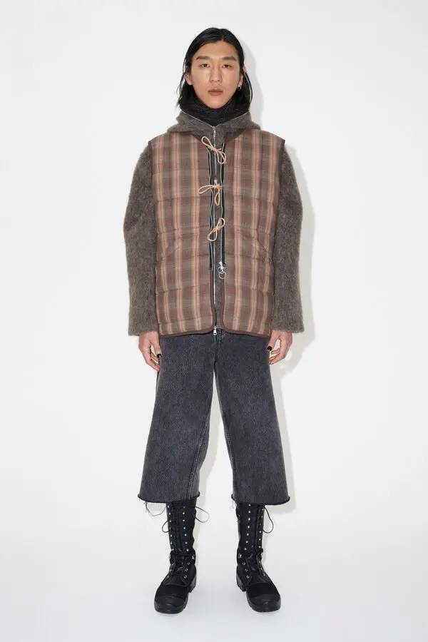 Our Legacy Tartan Padded Cotton Vest