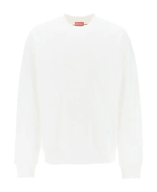 DIESEL® S-rob-megoval-d Logo Embroidered Sweatshirt