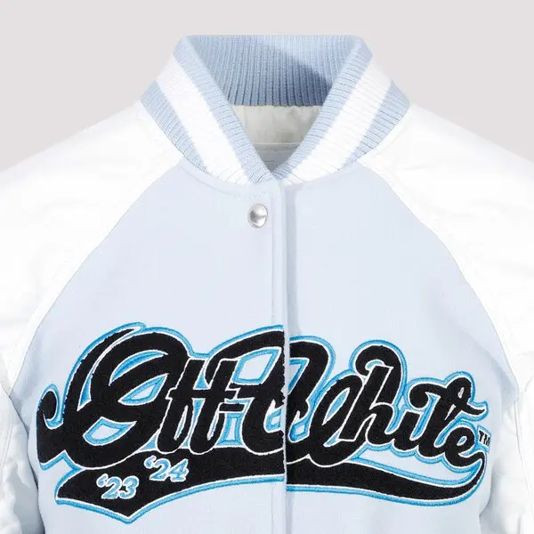 Off-White Logo Flocked Long-sleeved Jacket