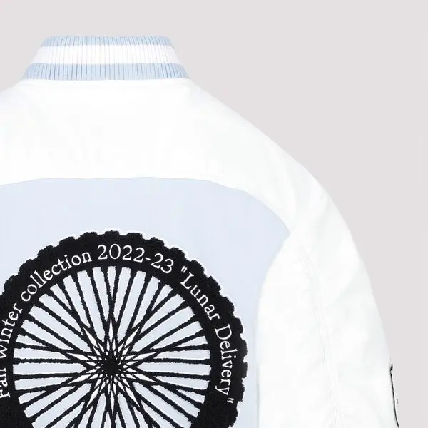 Off-White Logo Flocked Long-sleeved Jacket