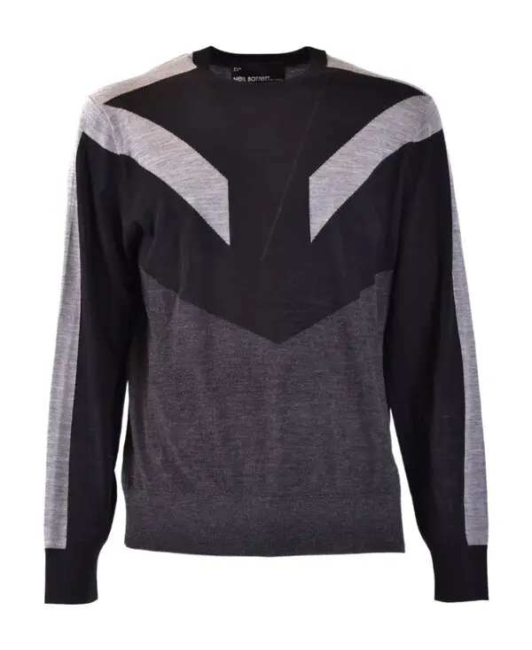 Neil Barrett Colour-block Wool Jumper