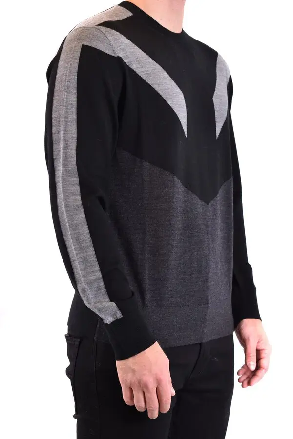 Neil Barrett Colour-block Wool Jumper