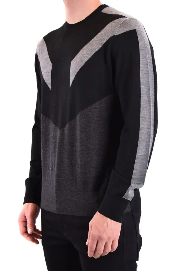 Neil Barrett Colour-block Wool Jumper
