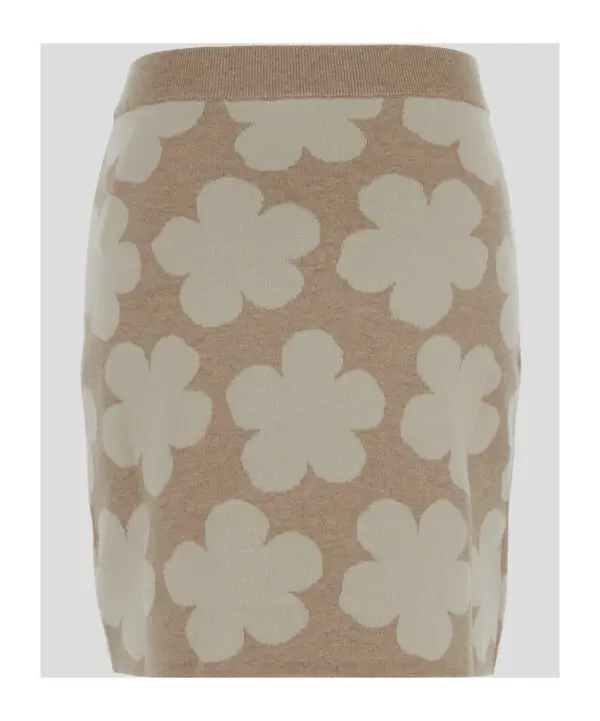 Kenzo Floral Detailed Knitted Skirt
