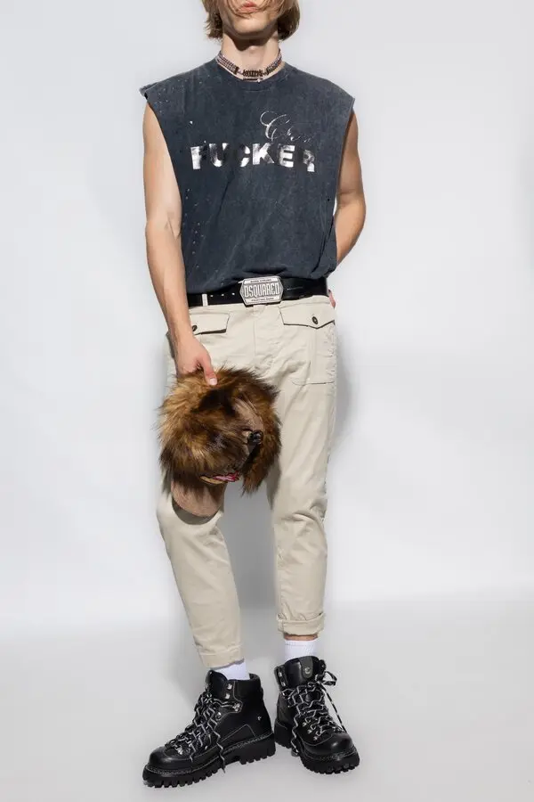Dsquared2 Slogan-print Cotton Tank Top