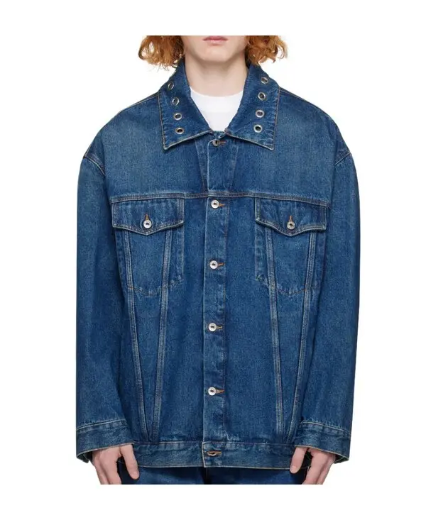 Off-White Eyelet-embellishment Denim Jacket