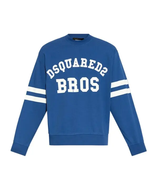Dsquared2 Wash Football Fit Long Sleeved T-shirt - Blue
