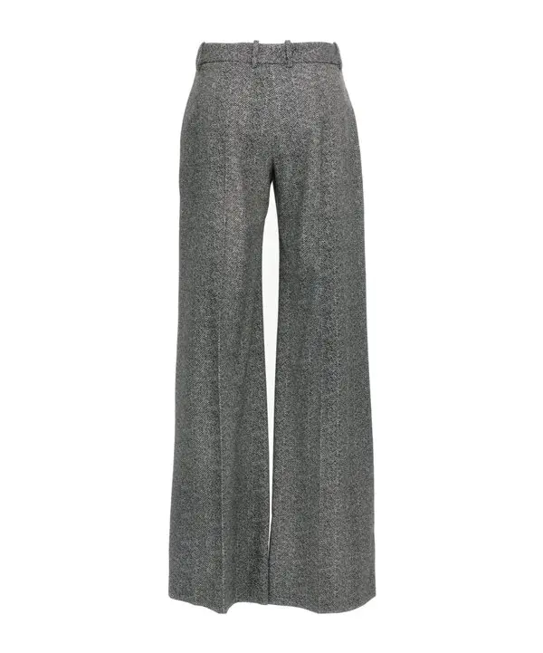Ermanno Scervino Wide Leg Herringbone Trousers
