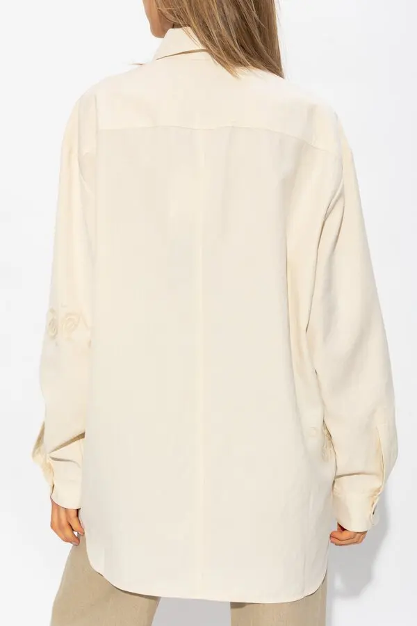 Nanushka Fabian Embroidered Buttoned Shirt