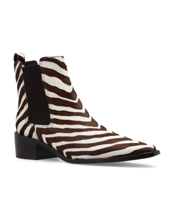 Tory Burch Zebra-print Leather Boots