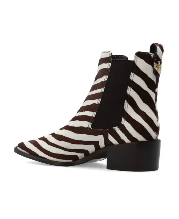 Tory Burch Zebra-print Leather Boots