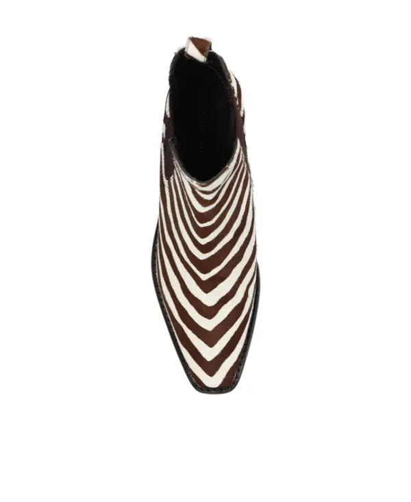 Tory Burch Zebra-print Leather Boots