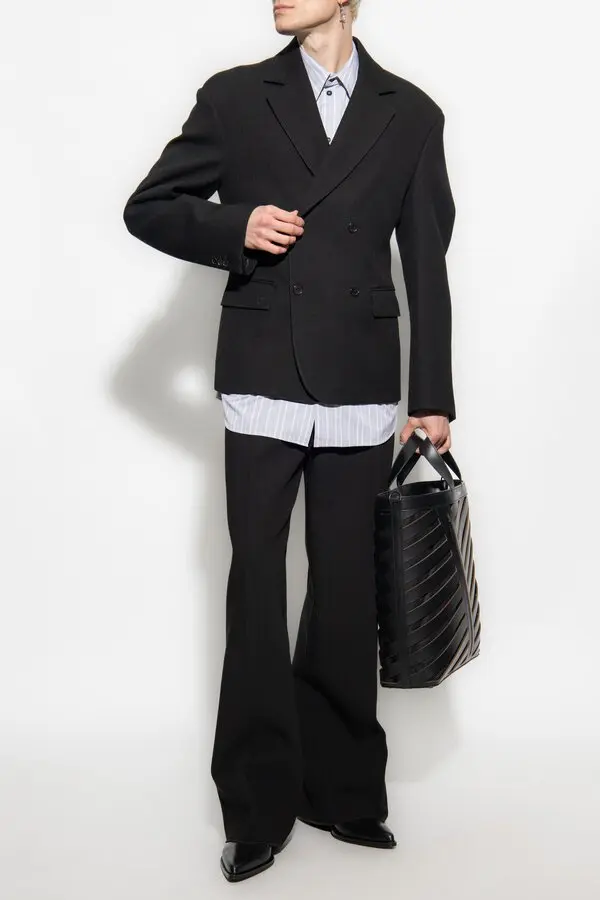 Off-White Straight Leg Tailored Trousers