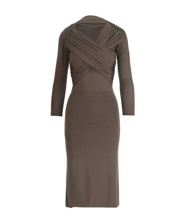 PATOU Draped Midi Dress