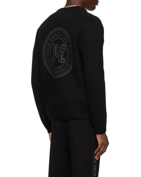 Palm Angels Palm-stud Embellished V-neck Cardigan