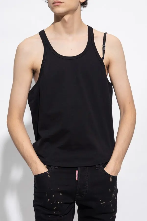 Dsquared2 Logo Plaque Sleeveless T-shirt