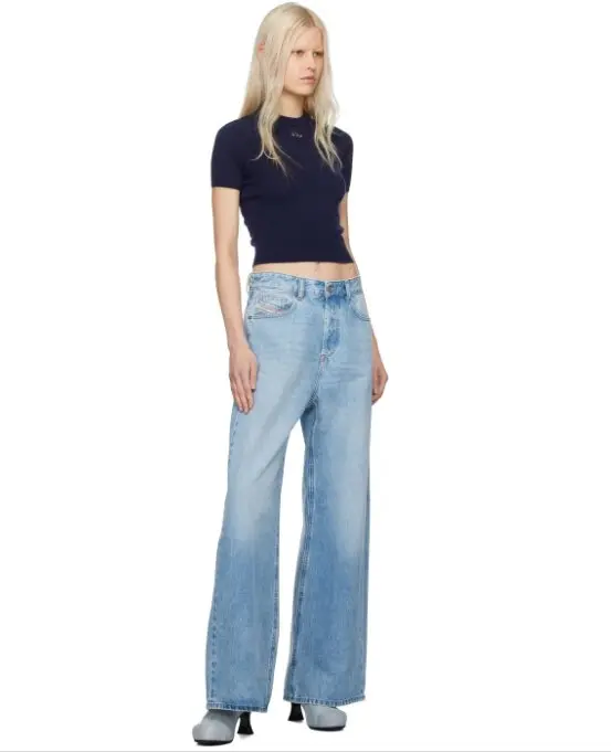 DIESEL® M-arga Cut Out Logo Fine Knitted Top