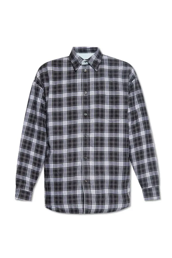 DIESEL® S-dewny-double-check-a Reversible Padded Overshirt