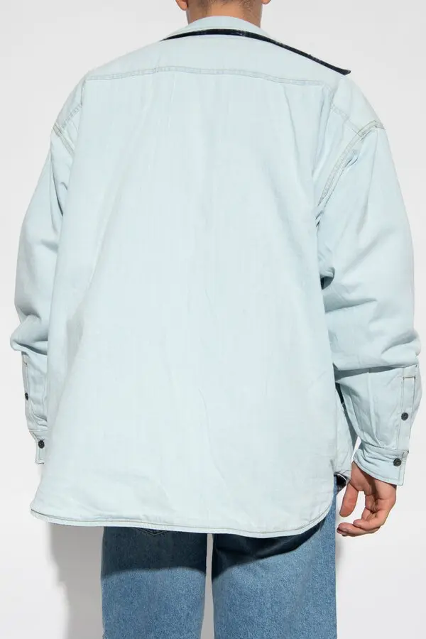 DIESEL® S-dewny-double-check-a Reversible Padded Overshirt