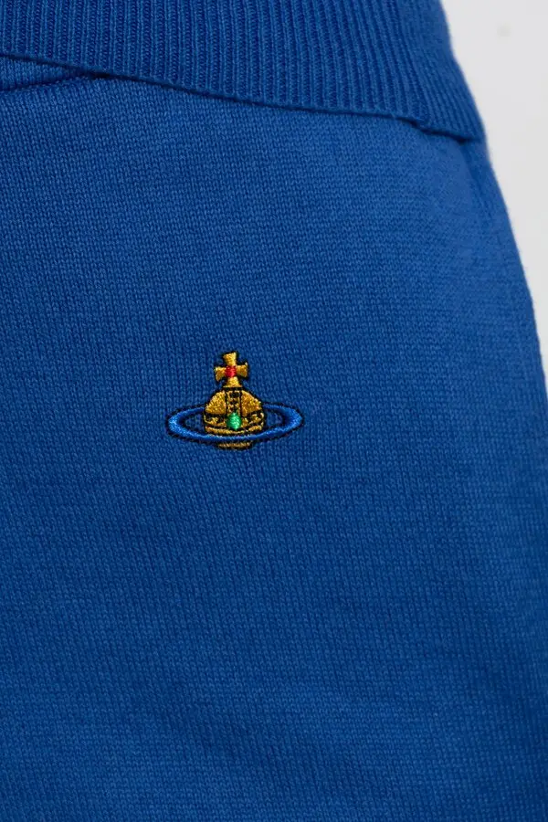 VIVIENNE WESTWOOD Logo-embroidered Knitted Sweatpants