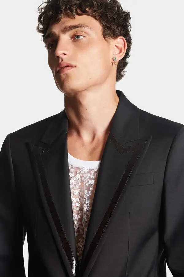 Dsquared2 Contrast-lapel Single-breasted Blazer