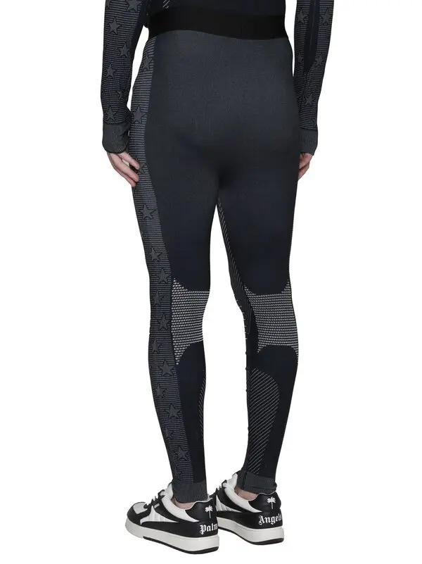 Palm Angels Monogram High Waist Baselayer Ski Bottoms
