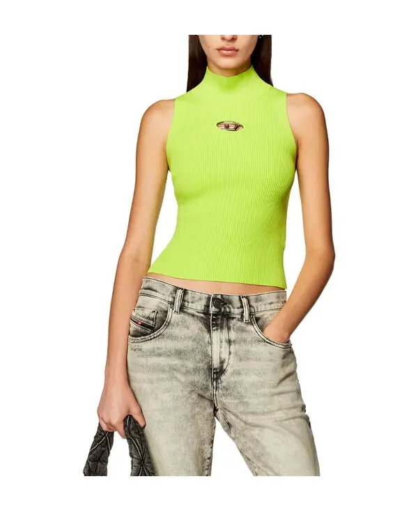 DIESEL® M-onervax Ribbed-knit Turtleneck Top