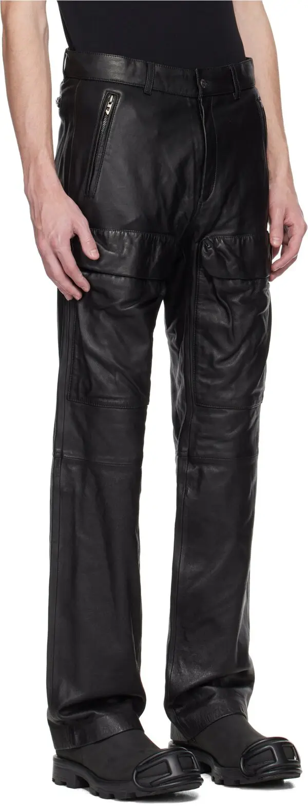 DIESEL® P-gast Leather Trousers