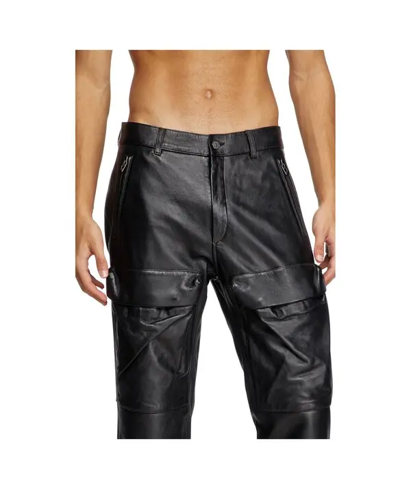 DIESEL® P-gast Leather Trousers