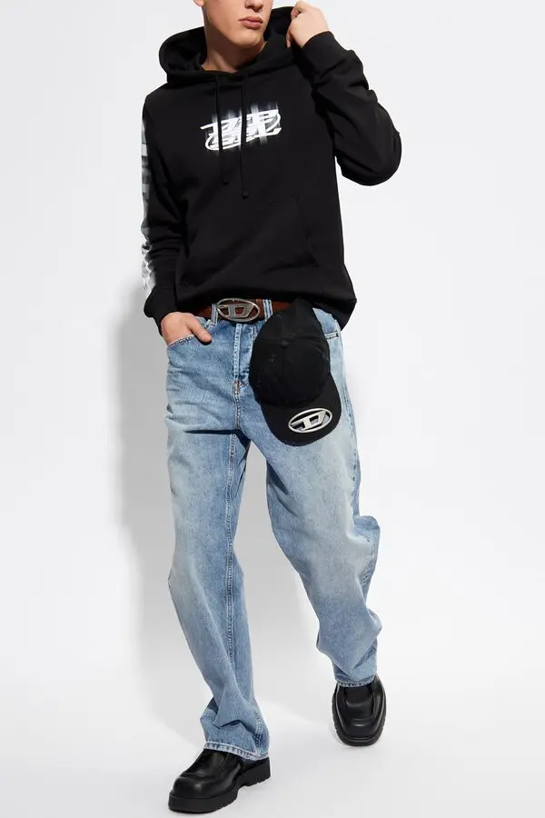 DIESEL® S-ginn-hood-n Drawstring Hoodie