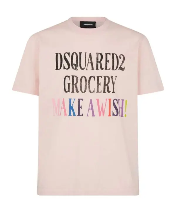 Dsquared2 Slogan Printed Crewneck T-shirt