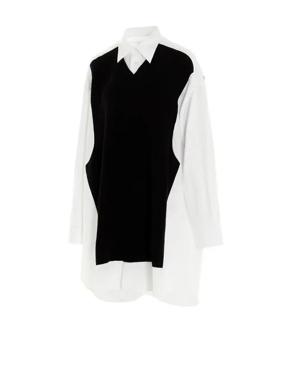 MAISON MARGIELA Spliced Knitted Shirt