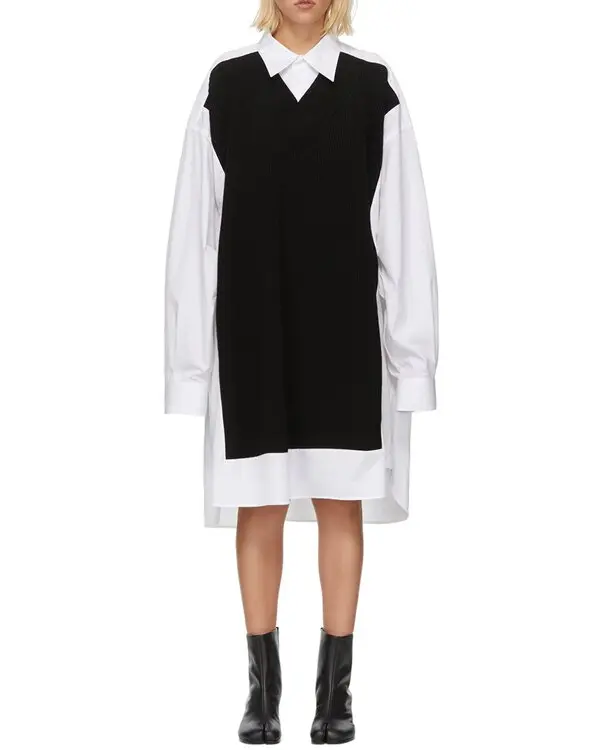 MAISON MARGIELA Spliced Knitted Shirt