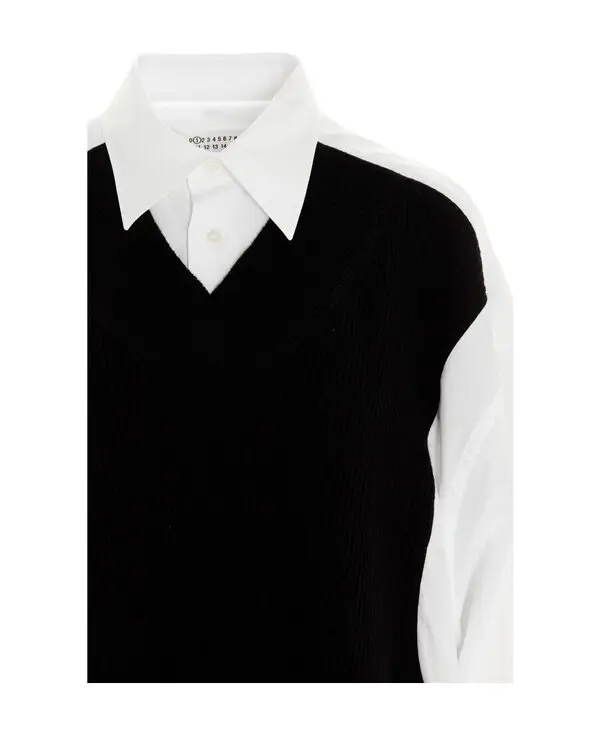 MAISON MARGIELA Spliced Knitted Shirt