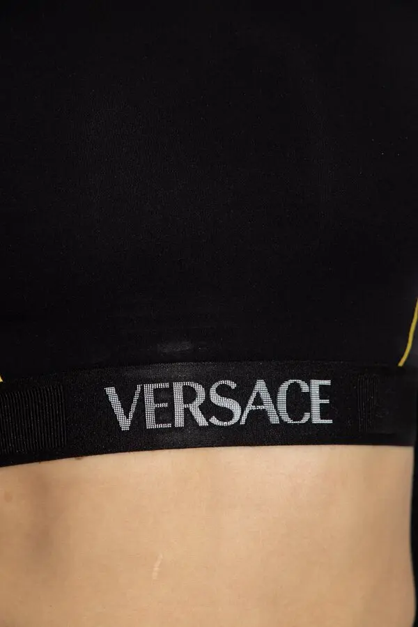 Versace Long-sleeved Cropped Top